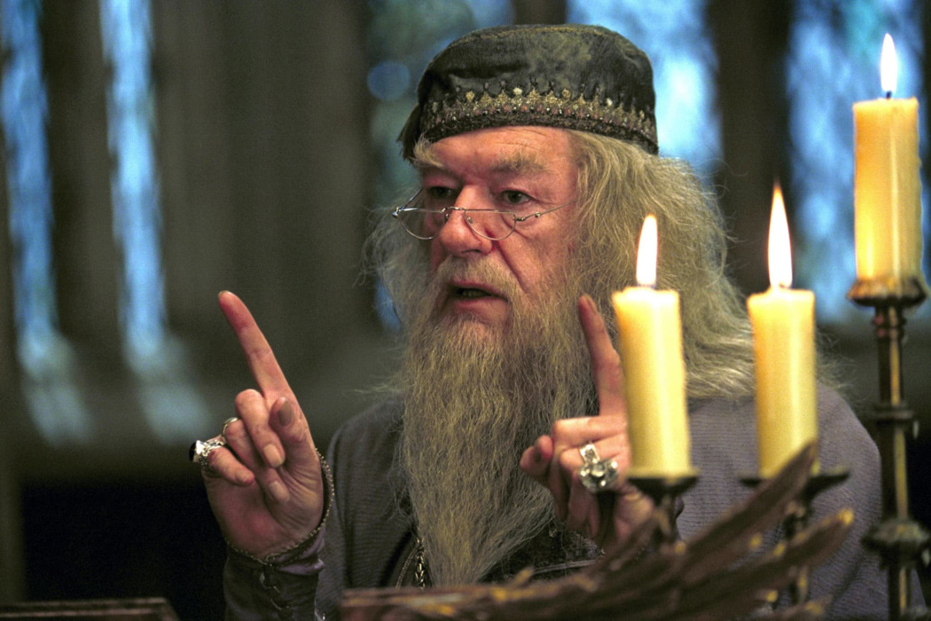 Dumbledore and candles — Harry Potter Fan Zone