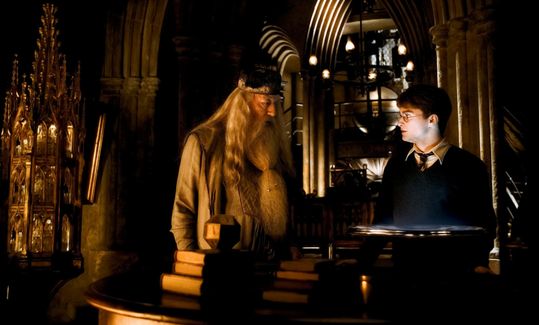 Dumbledore and Harry at the Pensieve — Harry Potter Fan Zone