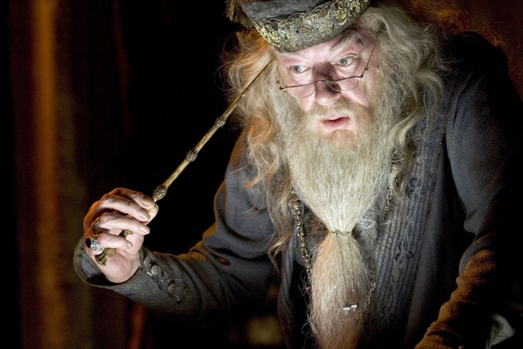 Dumbledore prepares to extract a memory — Harry Potter Fan Zone