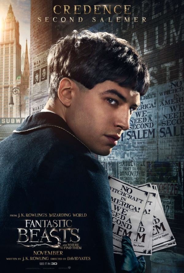 ‘Fantastic Beasts and Where to Find Them’ Credence poster — Harry ...