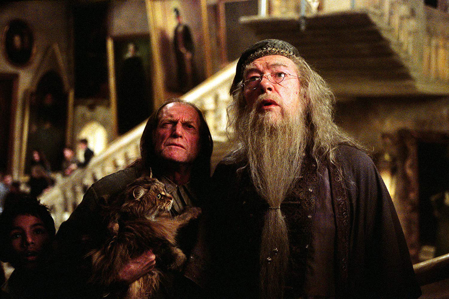 Filch And Dumbledore Look For The Fat Lady Harry Potter Fan Zone