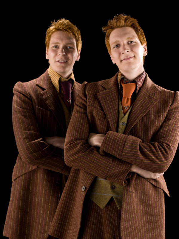 Portrait of Fred and George Weasley — Harry Potter Fan Zone