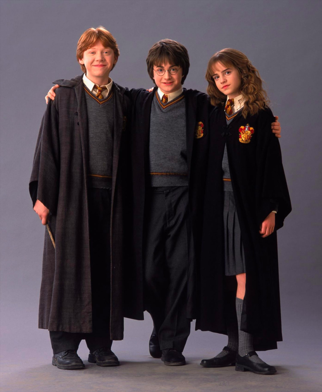 Portrait of Ron Weasley, Harry Potter and Hermione Granger — Harry Potter Fan Zone