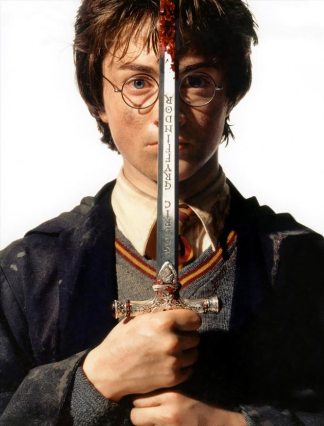 Portrait of Harry Potter with the Sword of Gryffindor — Harry Potter ...