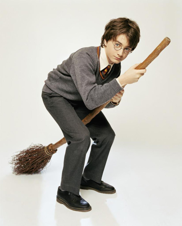 Portrait of Harry Potter on his broom — Harry Potter Fan Zone