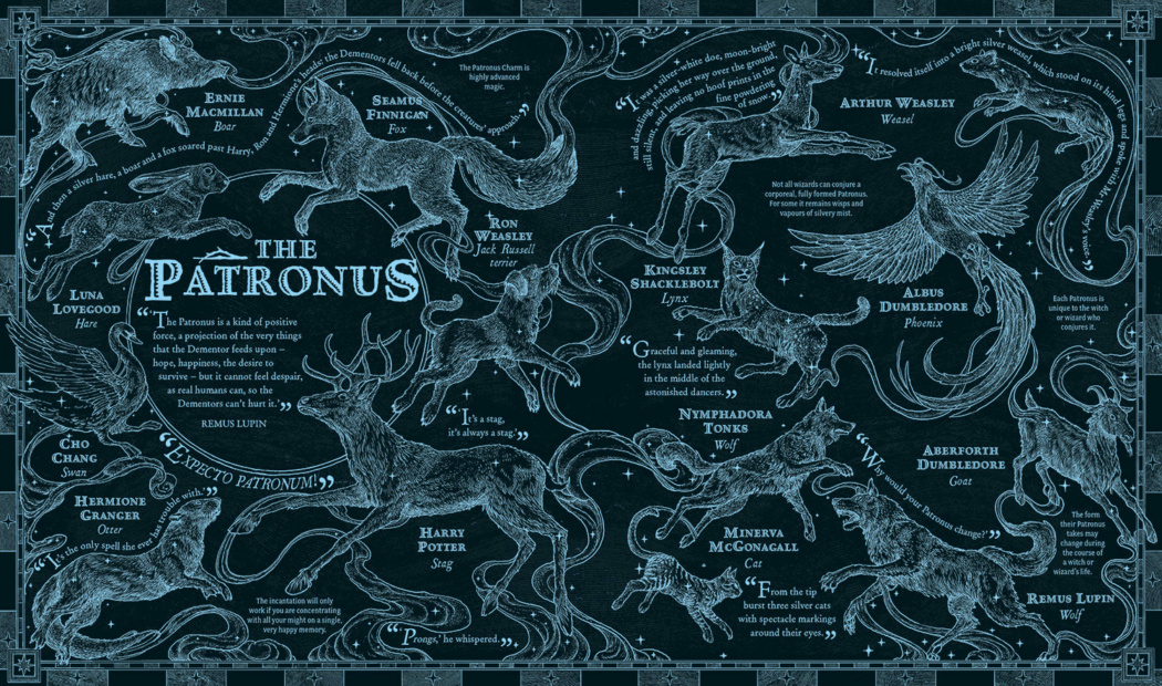 ‘The Harry Potter Wizarding Almanac’ Patronus artwork (Levi Pinfold ...