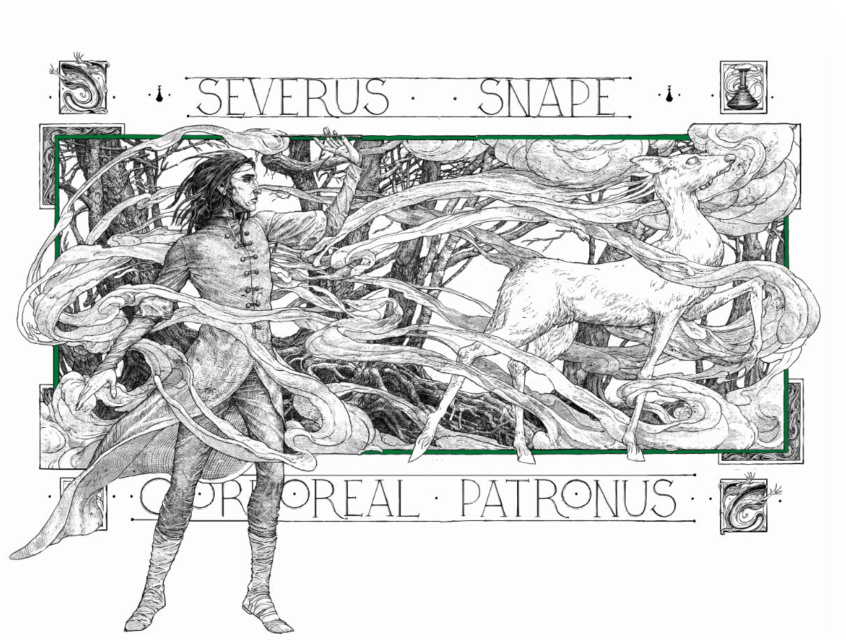 Severus Snape Patronus illustration (house editions) — Harry Potter Fan ...