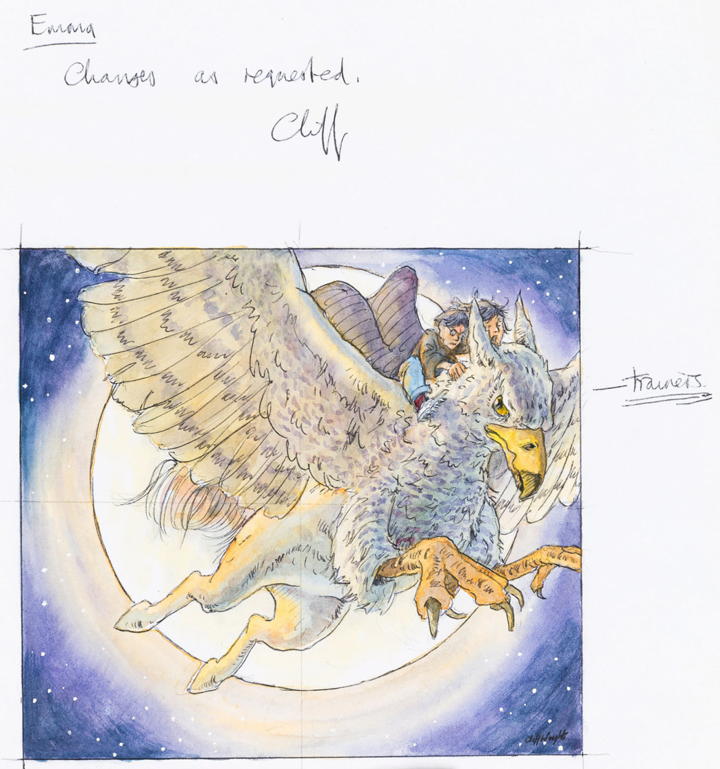 Harry and Buckbeak (Cliff Wright illustration) — Harry Potter Fan Zone