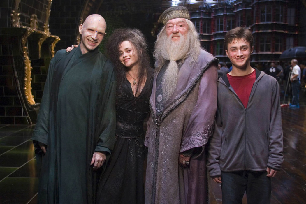 Ralph Fiennes, Helena Bonham-Carter, Michael Gambon and Dan Radcliffe ...
