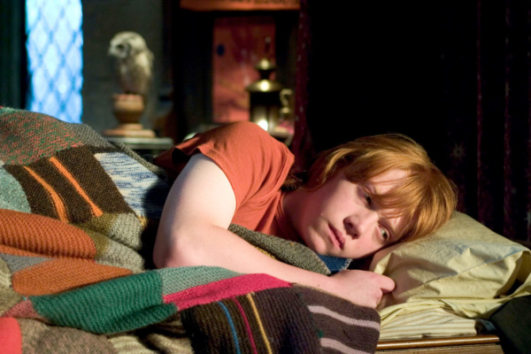 Ron Weasley in bed — Harry Potter Fan Zone