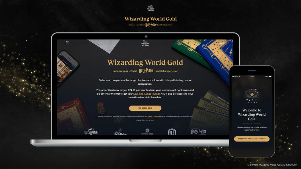 Wizarding World Gold — Harry Potter Fan Zone